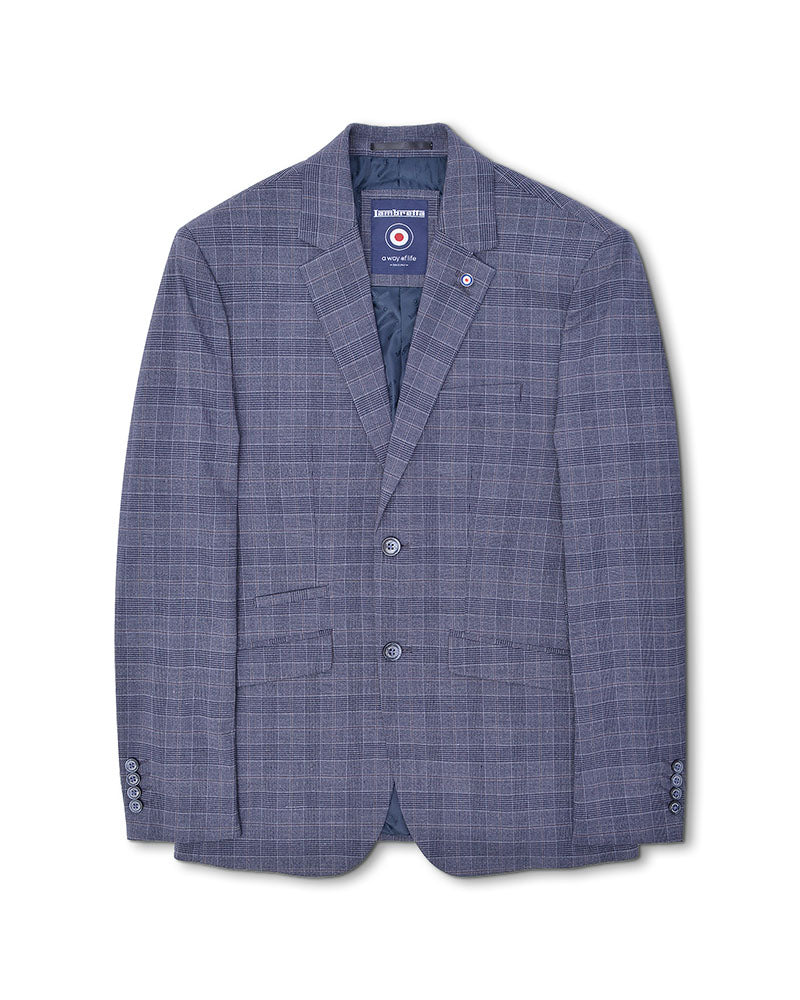 Bradley Slate Check Blazer – Lambretta Clothing