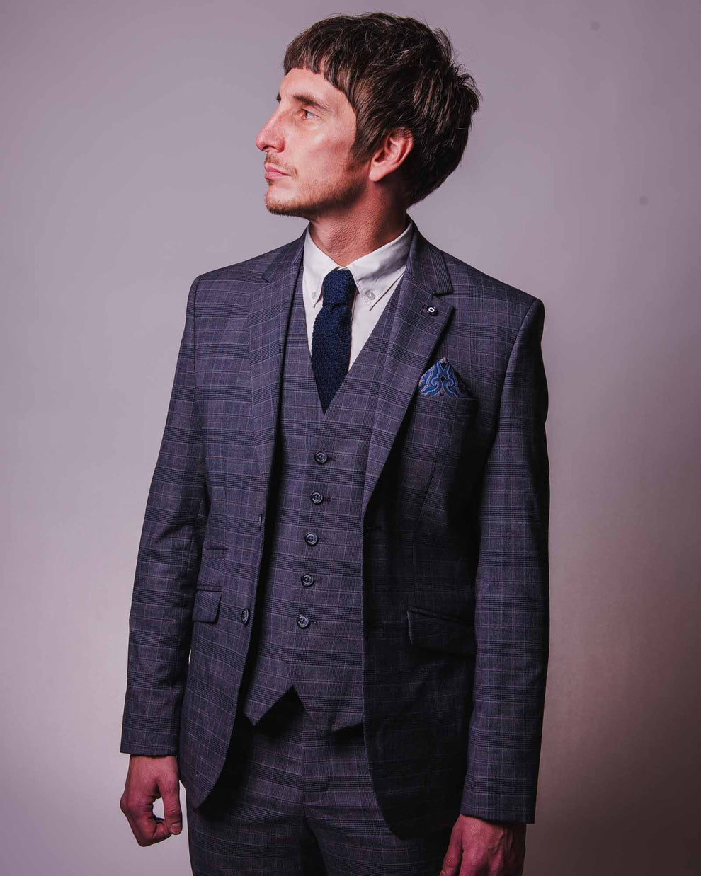 Bradley Slate Check Trouser – Lambretta Clothing