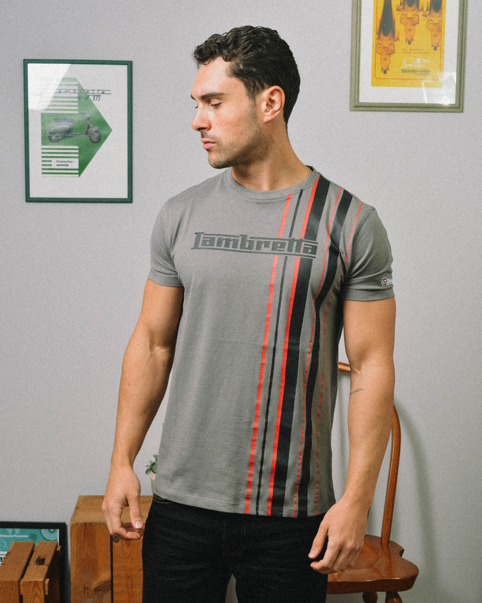 Racing Stripe Tee – Lambretta Clothing